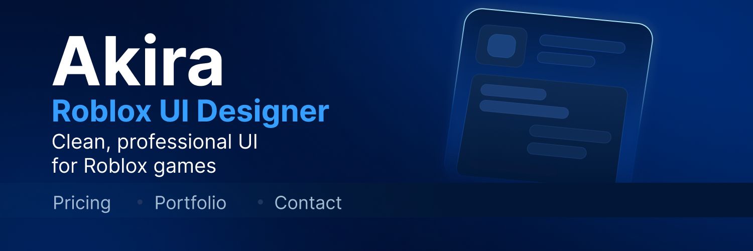 Akira — Roblox Developer Portfolio